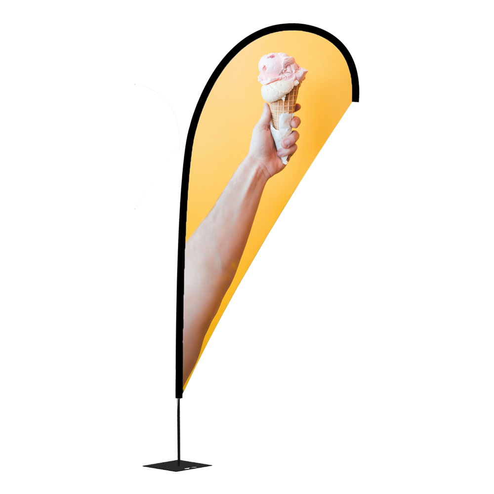 Beachflag Drop Medium Beidseitig Bedrucken Lassen City Medien Wiesbaden
